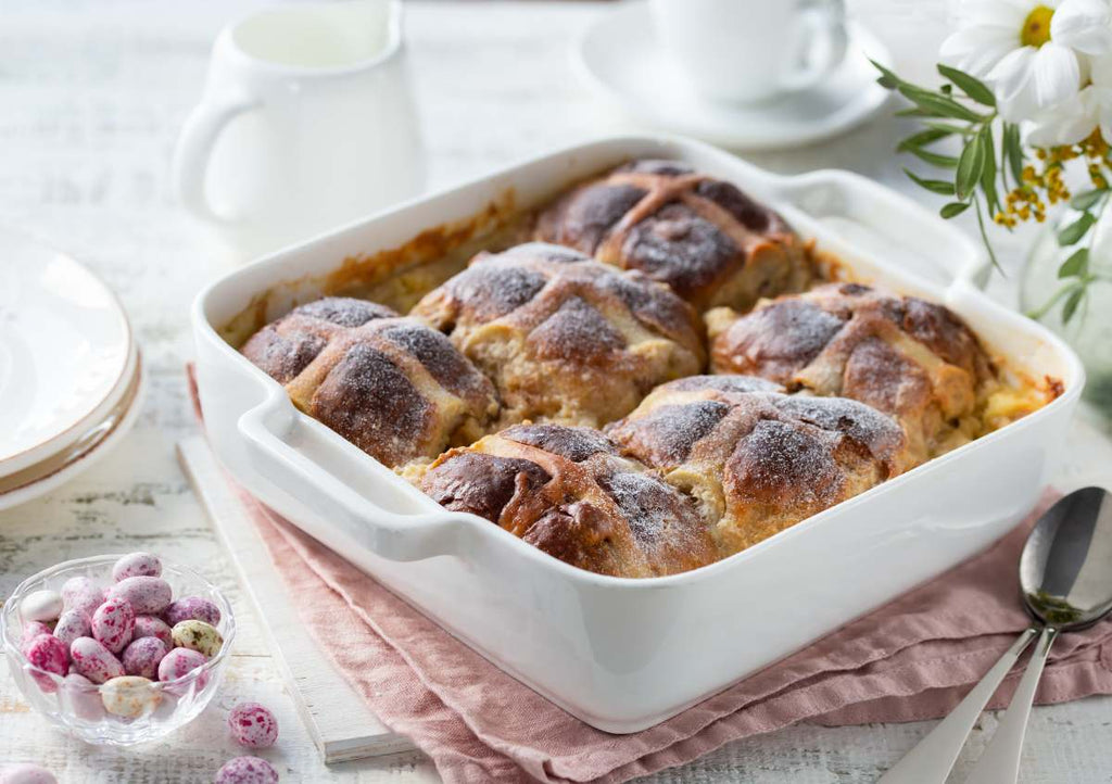 Angel Bakes: Hot Cross Bun Pudding – Angel Delivery